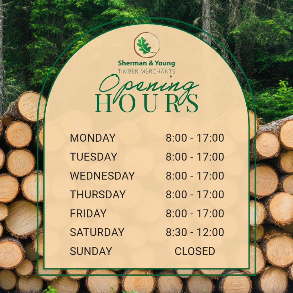 Opening Hours | Sherman & Young Timber Ltd